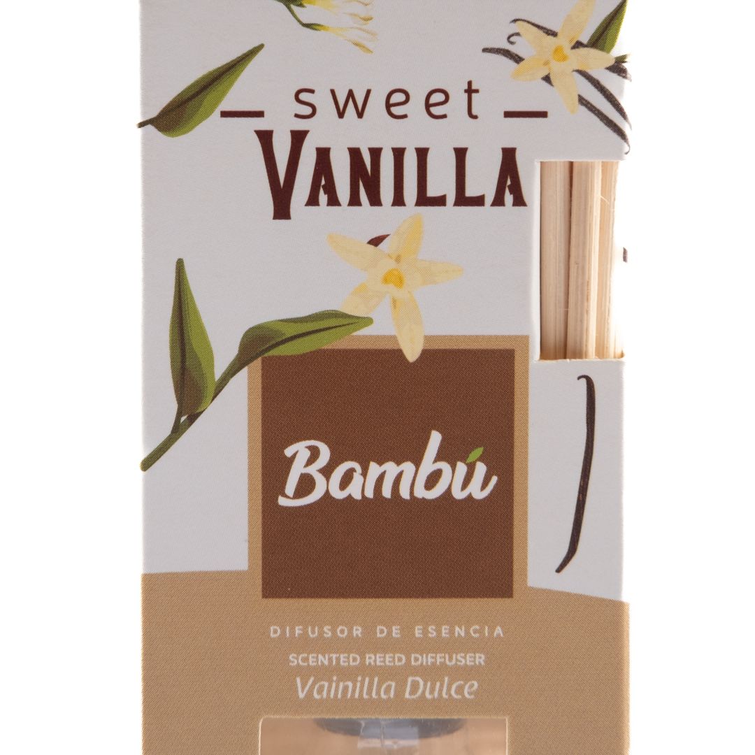 Difusor de Esencia Tips Bambú Dulce Vainilla 20ml - 913702