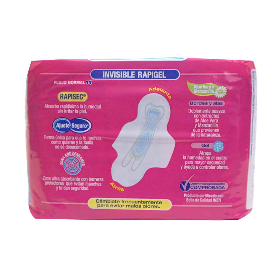 Toallas Sanitarias Nosotras Invisible Rapigel - 16 unidades - 899018