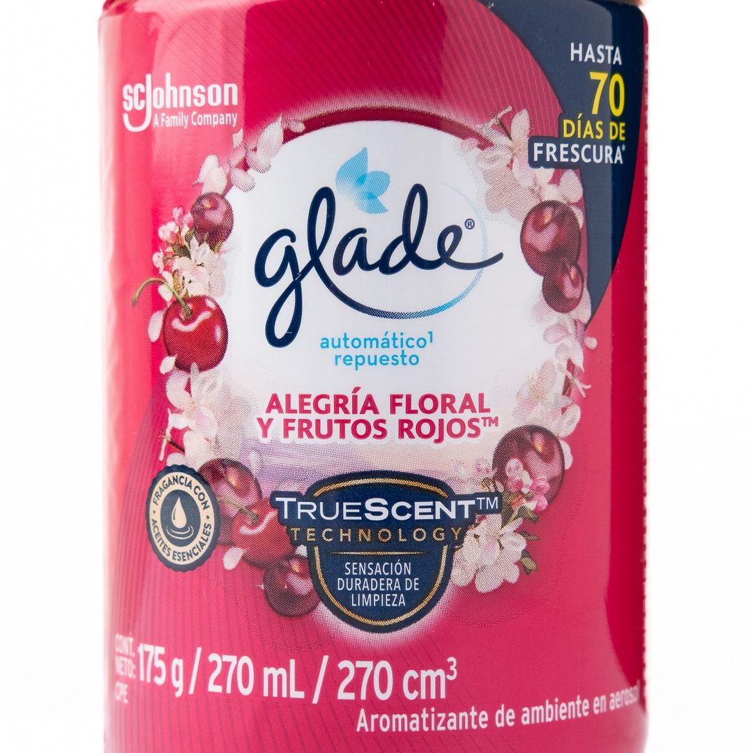 Repuesto para Aromatizante Automático Glade Alegría Floral y Frutos Rojos 270ml - 921566