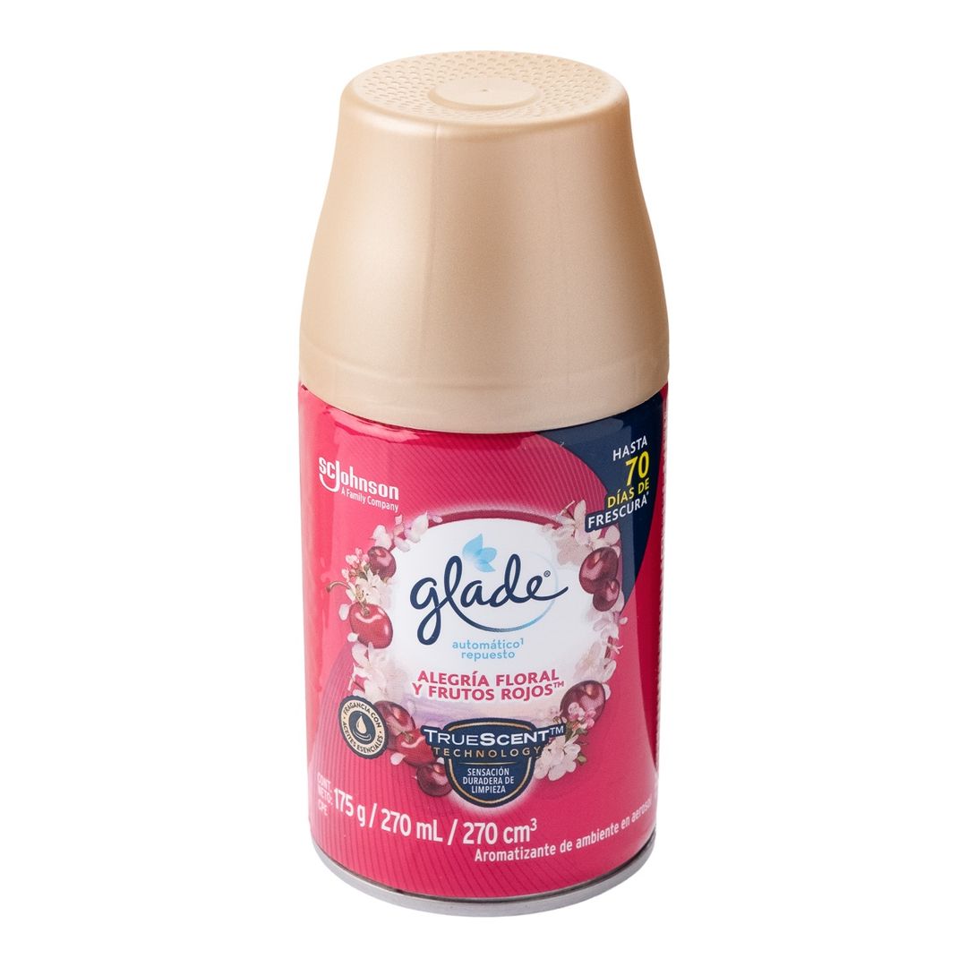 Repuesto para Aromatizante Automático Glade Alegría Floral y Frutos Rojos 270ml - 921566