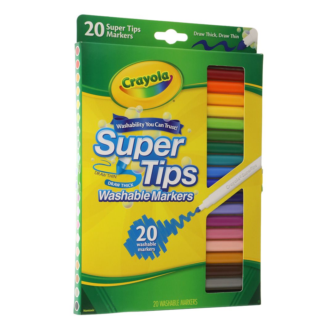 Pack 20 Uds Marcadores Crayola Super Tips - 899608