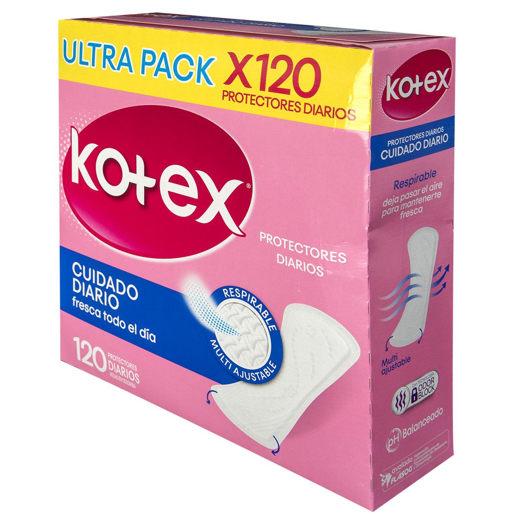 Protectores Diarios Kotex Duo - 120 Unidades - 900252