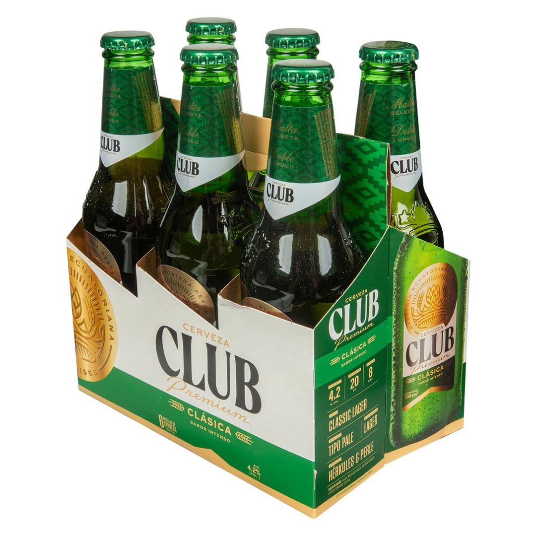 Cerveza Club Premium Botella 6pack 330ml - 901169