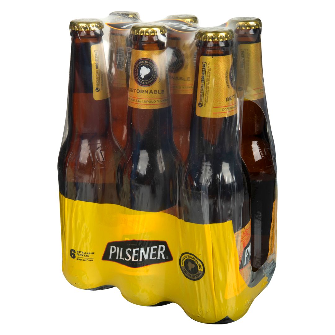 Pilsener Cerveza Botella 6pack 330ml - 902231
