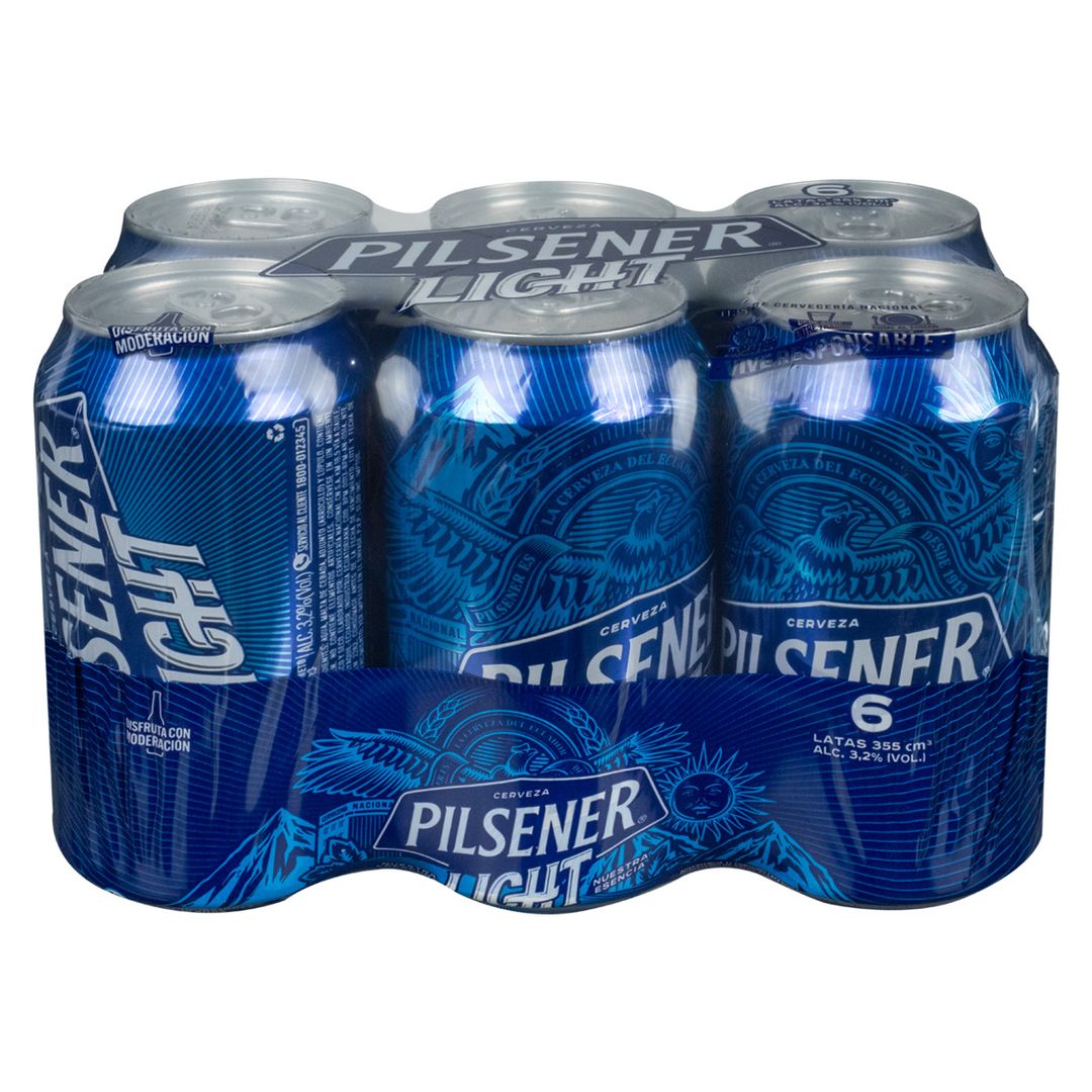 Pilsener Light Cerveza Lata 6pack 355ml - 901087
