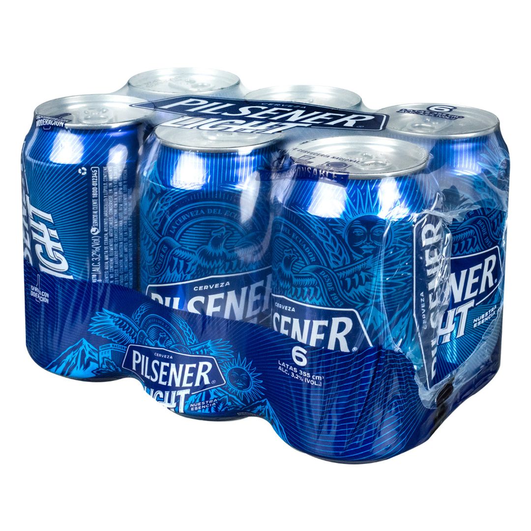 Pilsener Light Cerveza Lata 6pack 355ml - 901087