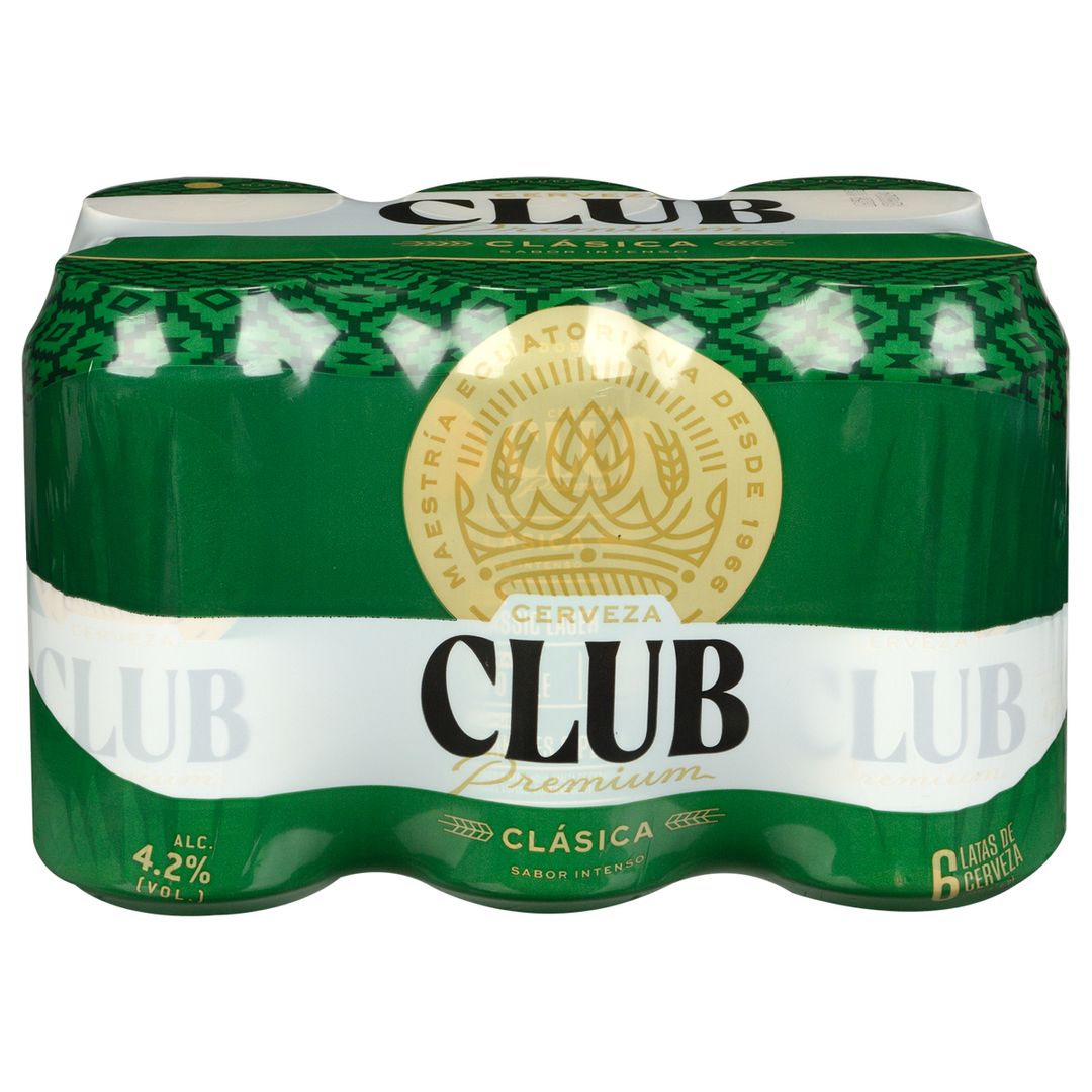 Club Premium Clásica Cerveza Lata 6pack 355ml - 901300