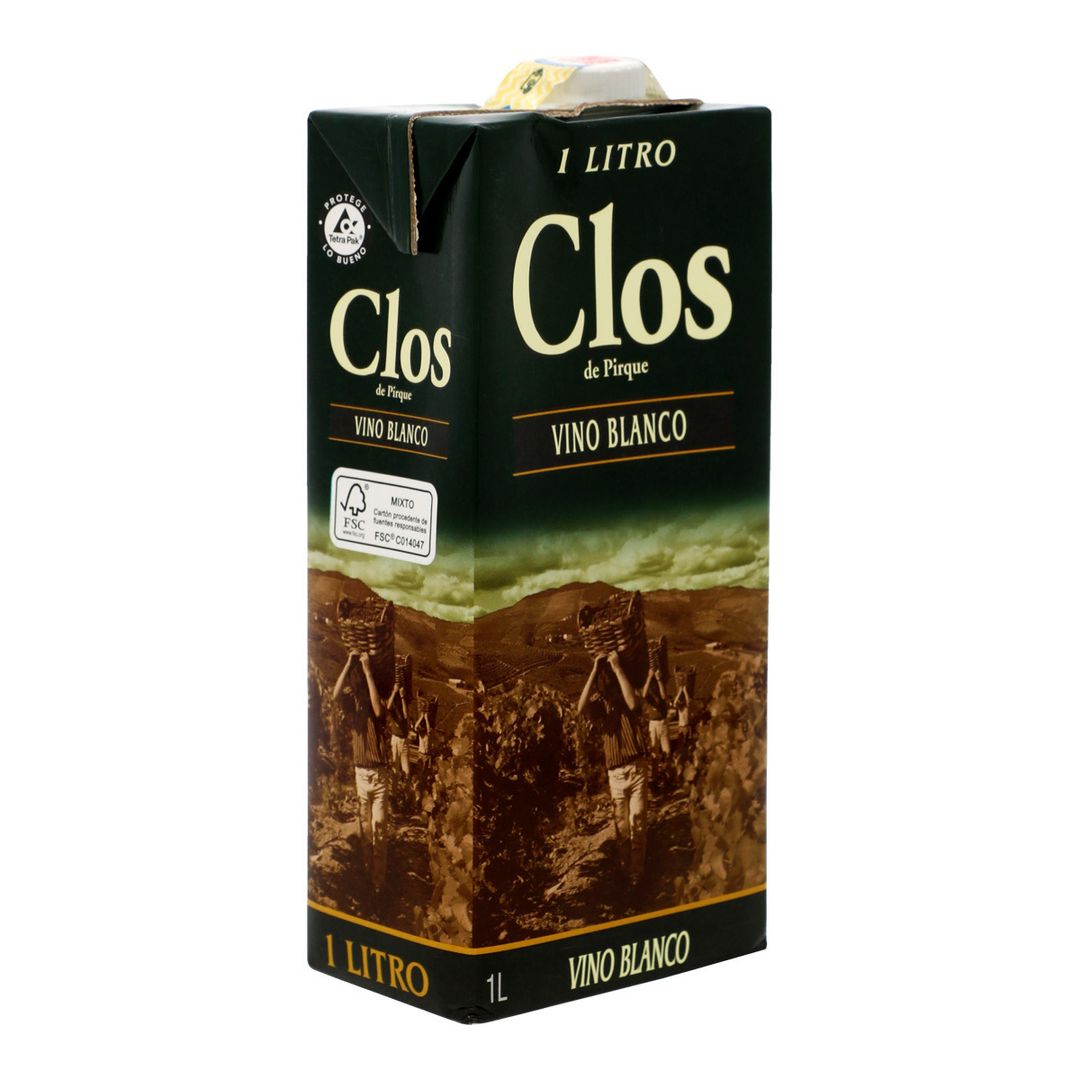 Vino Blanco Clos de Pirque Cartón 1L - 901653