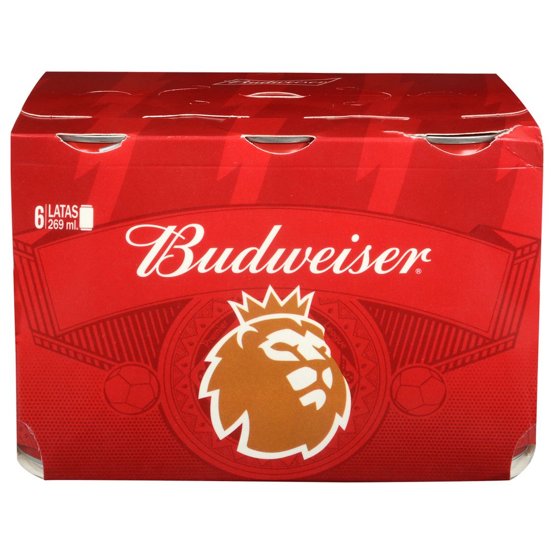 Budweiser Cerveza Lata 6pack 269ml - 901664