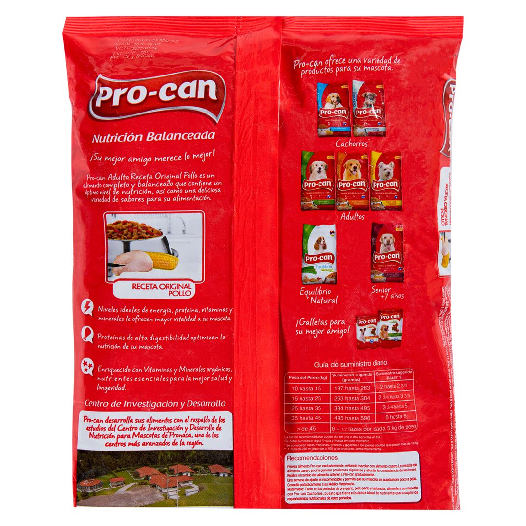 Alimento para Perro Pro-can Adulto Razas Medianas y Grandes Original de Pollo 1Lb - 904183