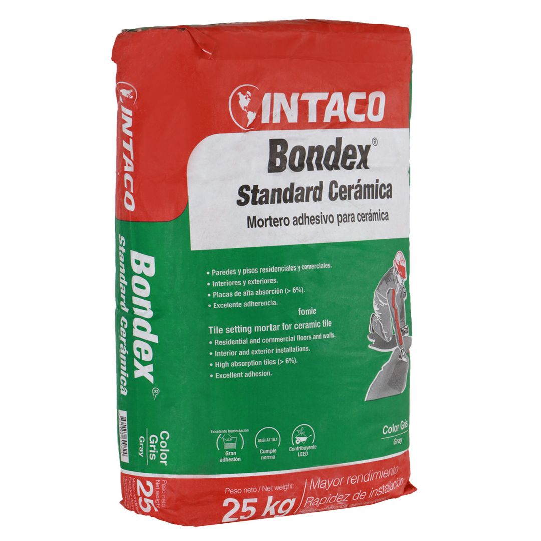 Bondex Intaco Standard para Cerámica Gris - Saco 25Kg - 904572