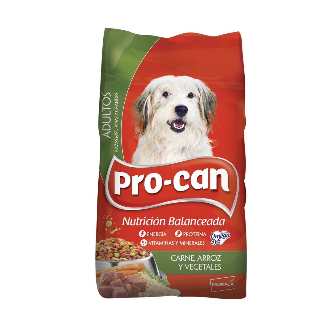Alimento para Perro Pro-can Adulto Razas Medianas y Grandes Carne Arroz ...