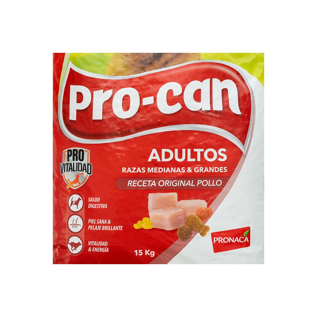 Alimento para Perro Pro-can Adulto Razas Medianas y Grandes Original ...