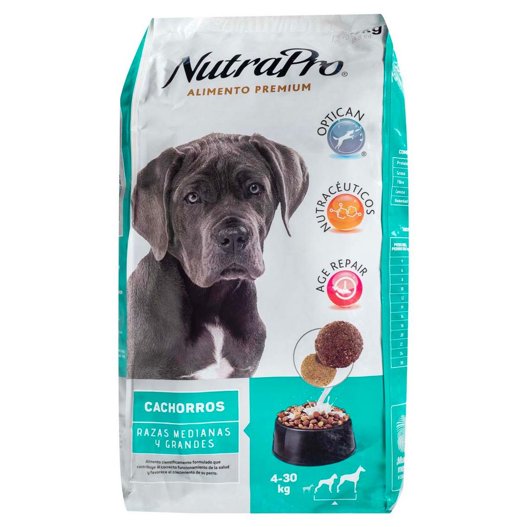 Alimento para Perro NutraPro Cachorro Razas Medianas y Grandes 4kg - 905779