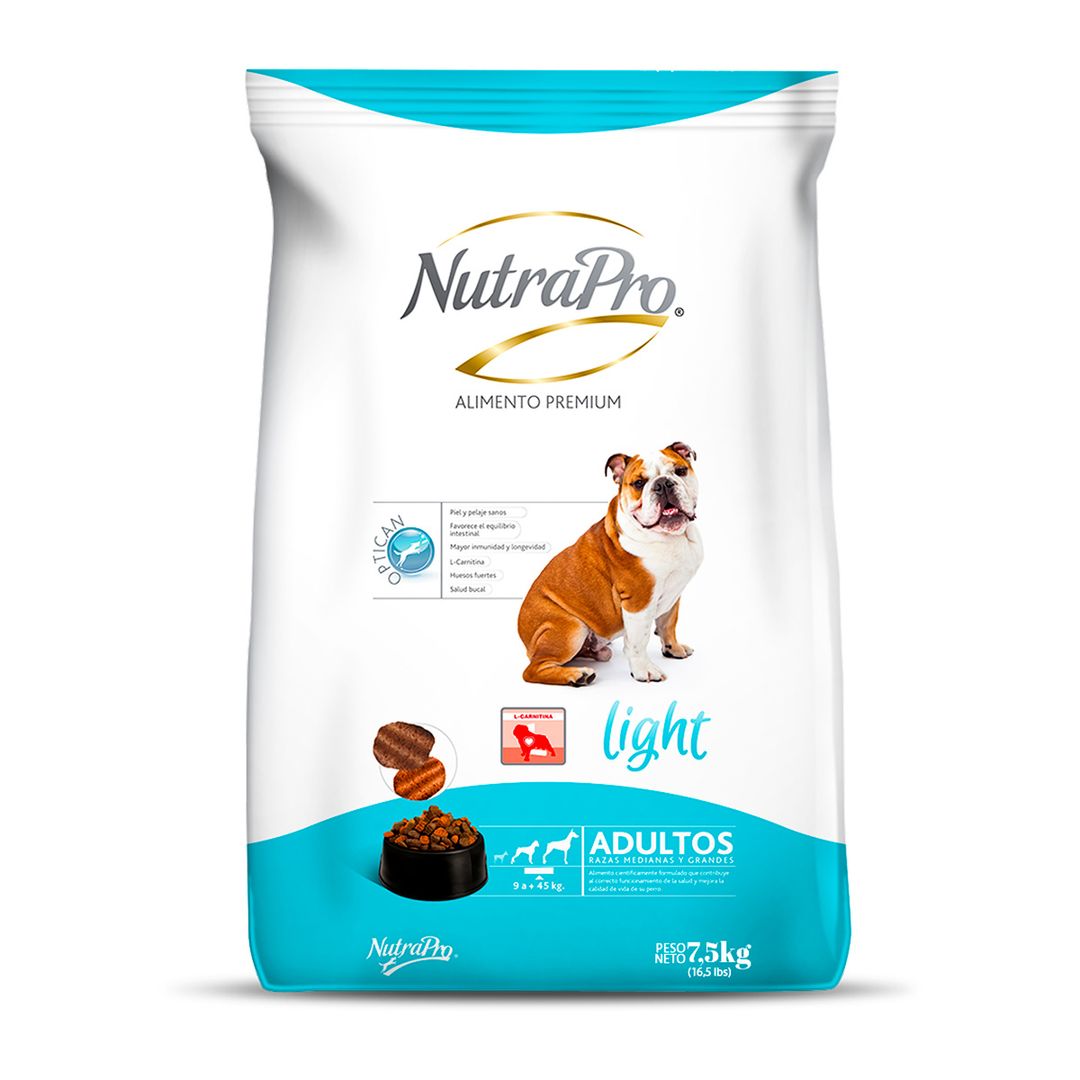 Alimento para Perro NutraPro Adulto Razas Medianas y Grandes Light 7 ...