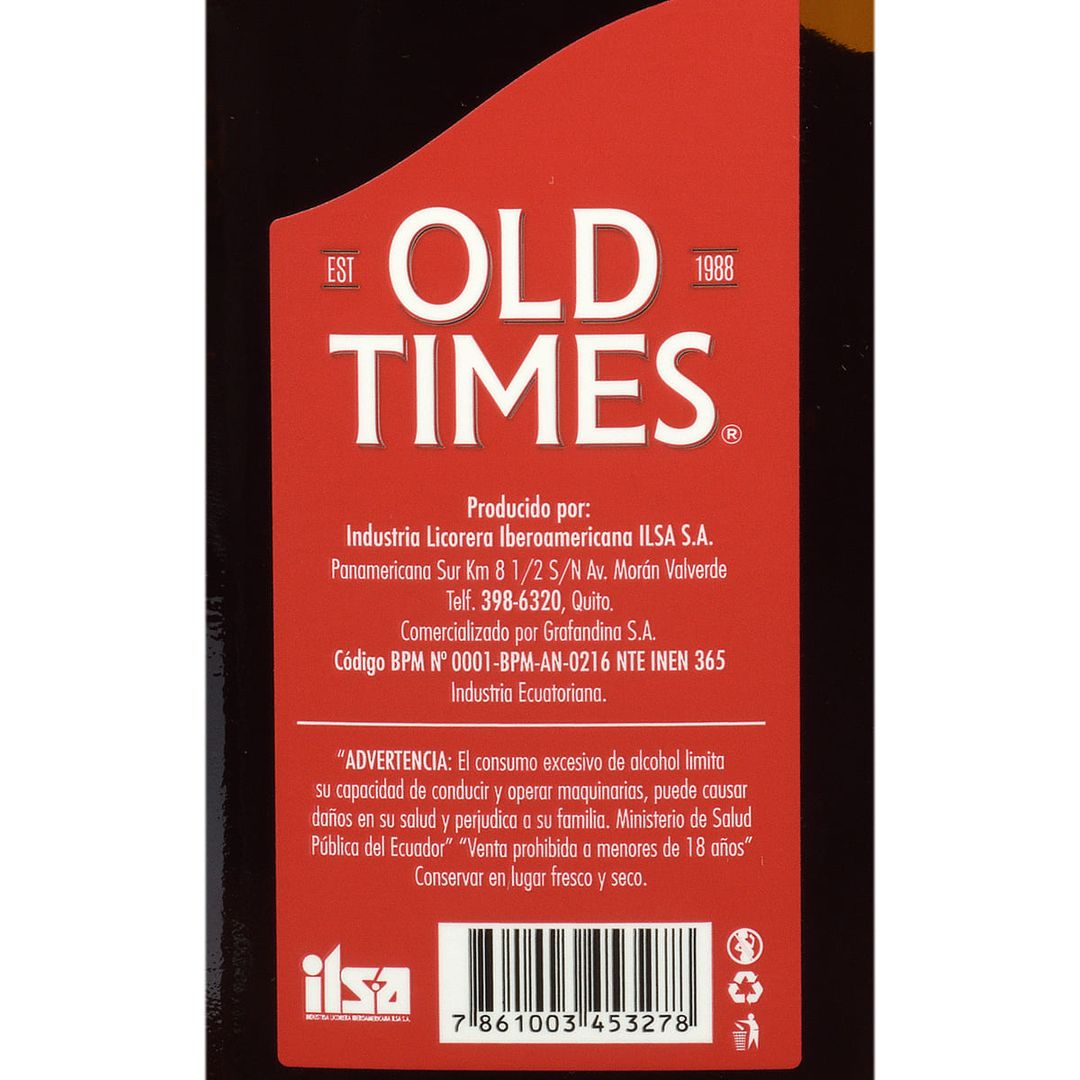 Whisky Old Times Red 745ml - 906838
