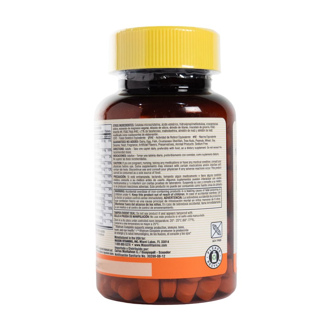 Vitatrum Complete Multivitamin Mason Natural - 150 Tabletas - 914519