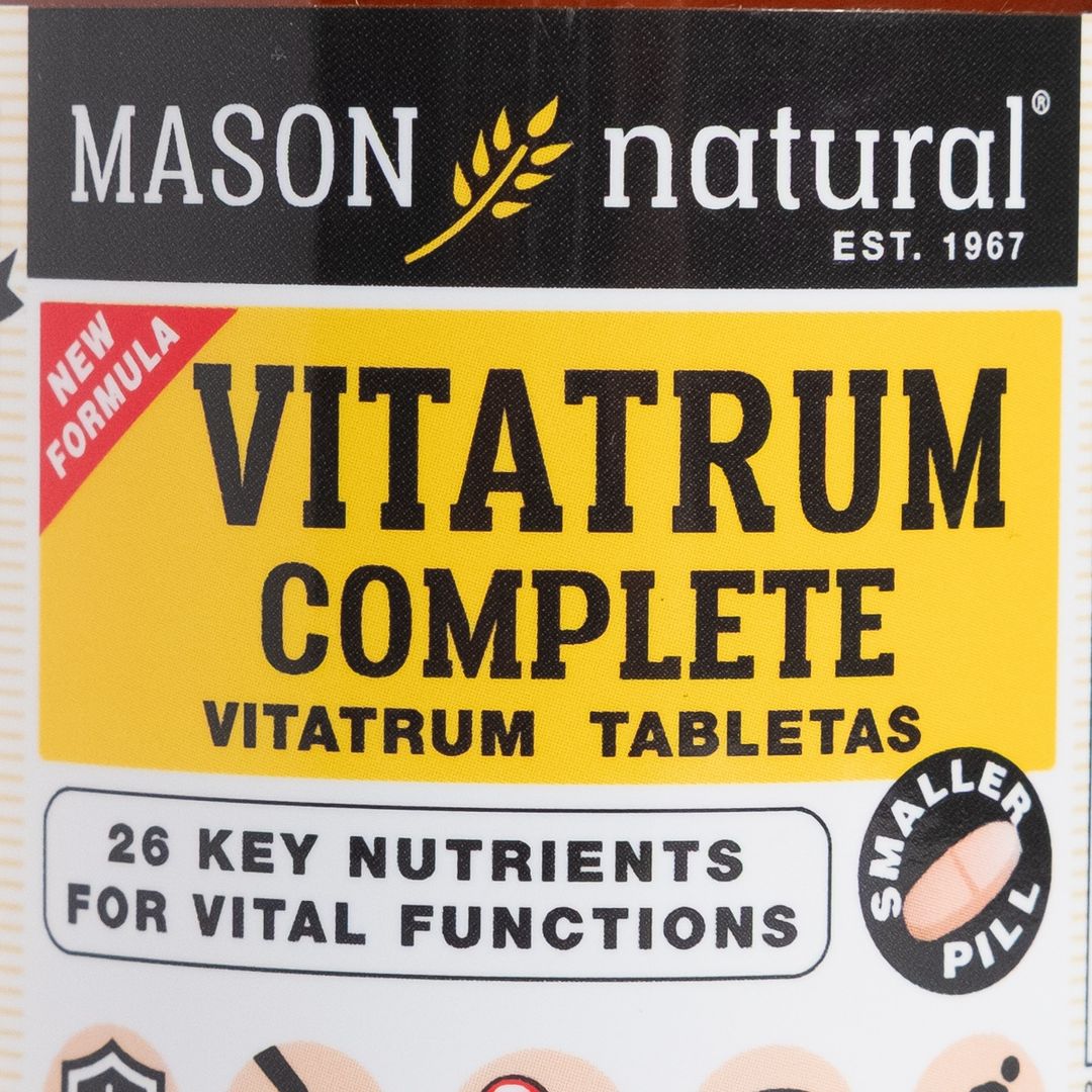 Vitatrum Complete Multivitamin Mason Natural - 150 Tabletas - 914519