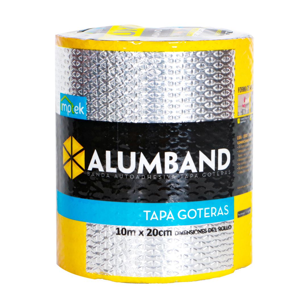 Banda Autoadhesiva Tapagoteras Imptek Alumband 10mx20cm - 907465
