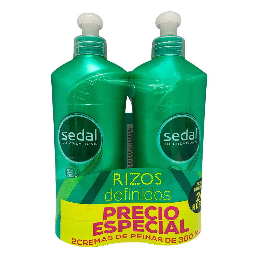 Pack 2 Uds Crema de Peinar Sedal Rizos Definidos 300ml - 907749