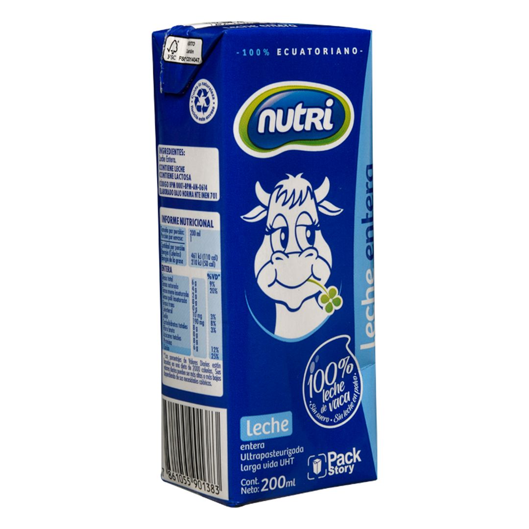 Leche Nutri Entera Cartón 200ml - 908755