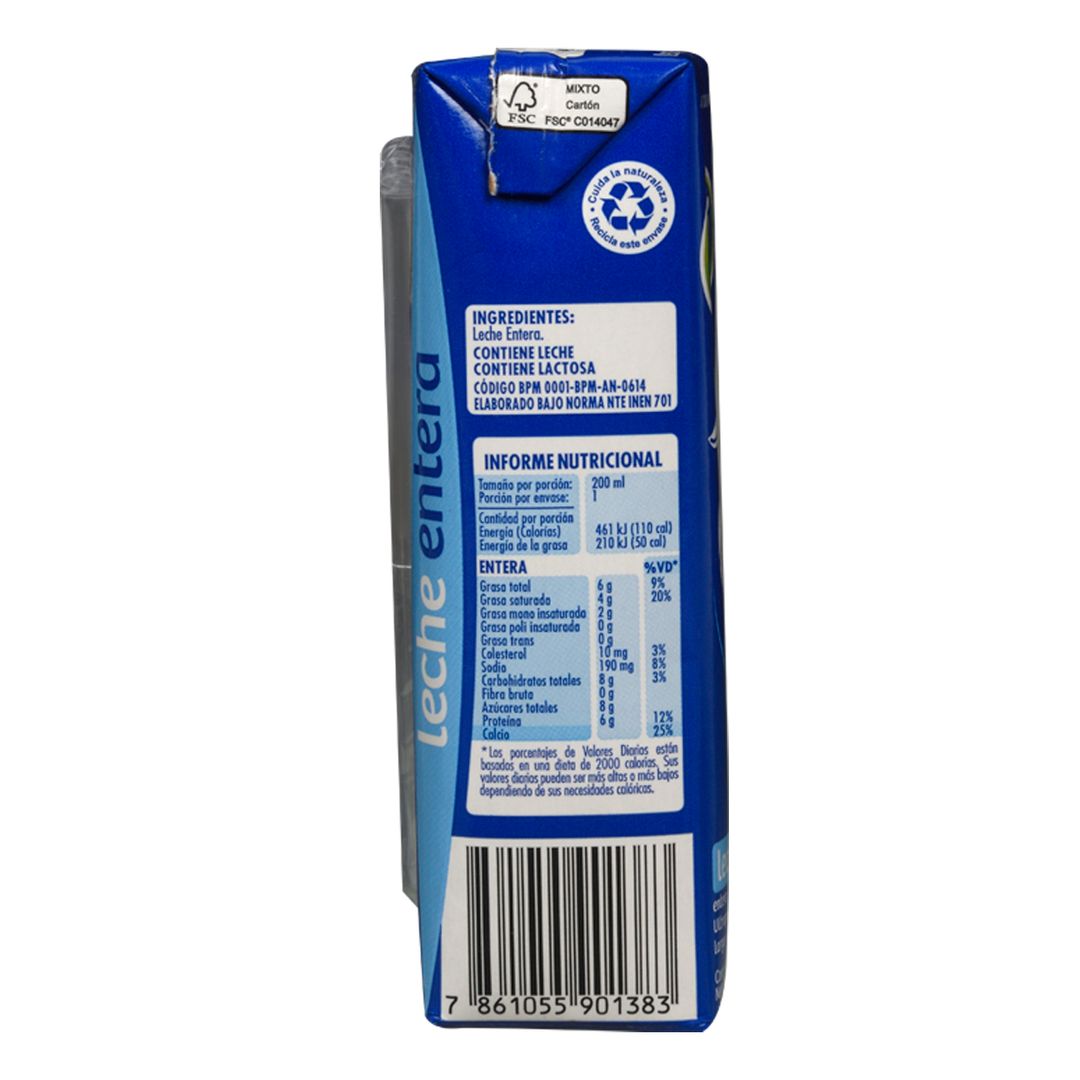 Leche Nutri Entera Cartón 200ml - 908755