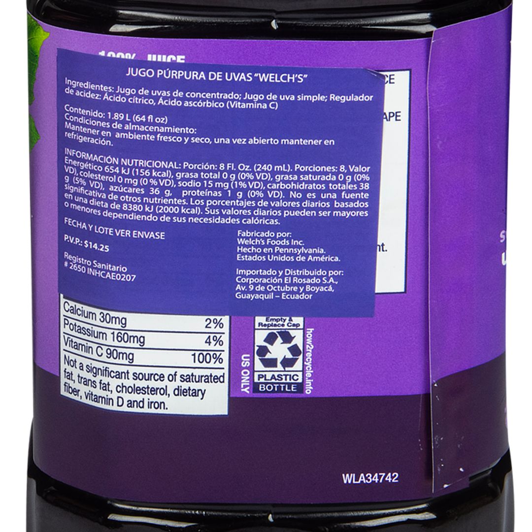 Jugo Welch’s Uva 1.89L - 908866