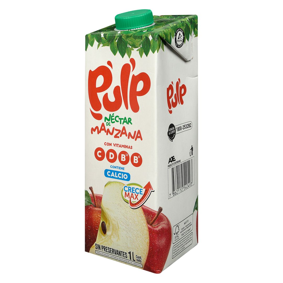 Jugo Pulp Néctar Manzana 1000 ml - 908885