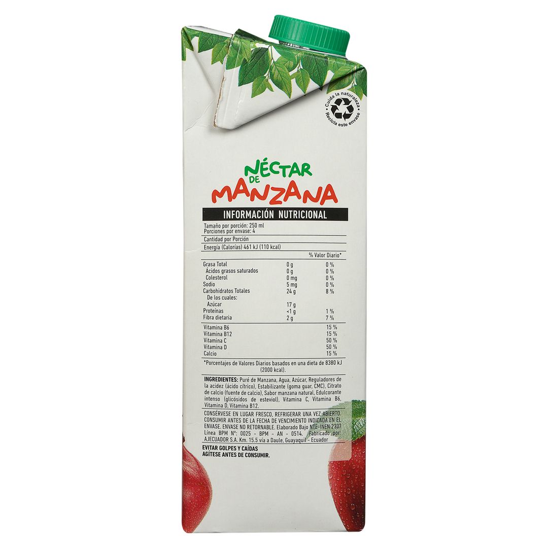 Jugo Pulp Néctar Manzana 1000 ml - 908885