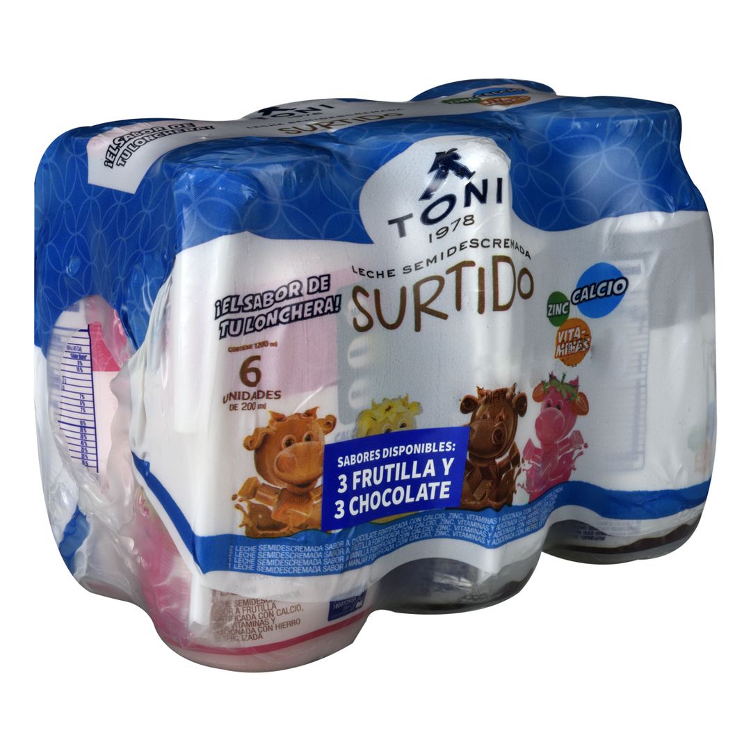 Pack 6 Uds Leche Toni Sabores Surtidos 200ml - 908888