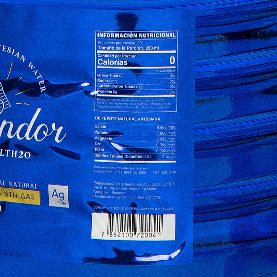 Agua sin Gas Splendor 5L - 908761