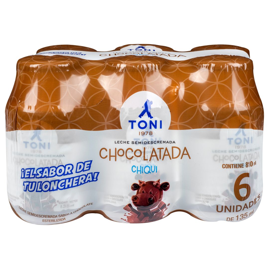 Pack 6 Uds Leche Toni Chocolatada Chiqui 135ml - 908802