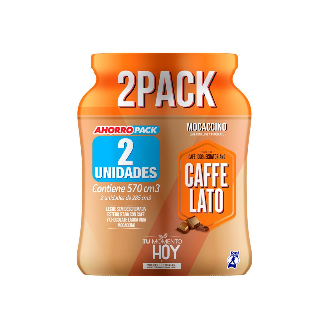 Pack 2 Uds Leche Toni Caffe Lato Mocaccino 285ml - 908919