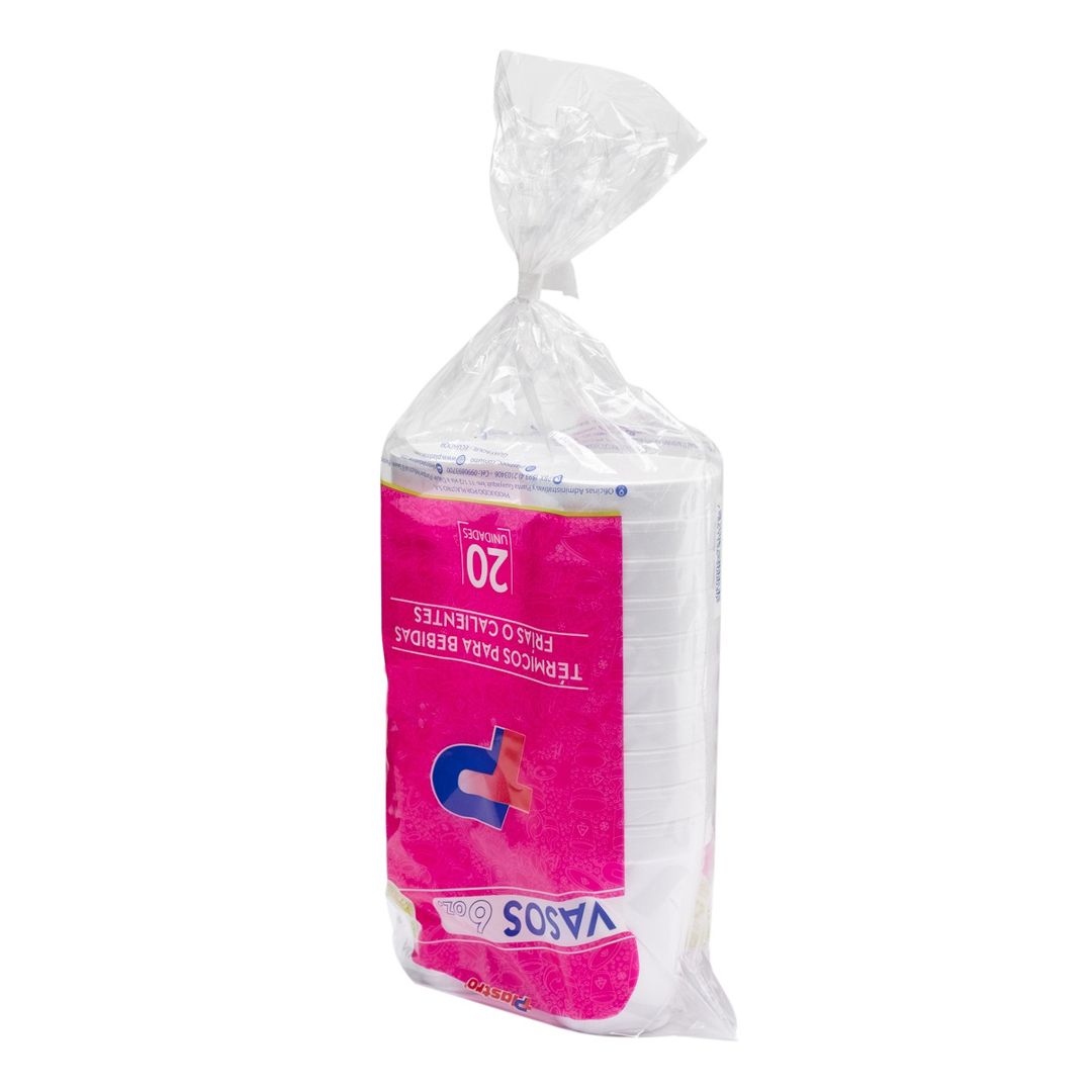 Pack 20 Uds Vasos Desechables Plastro Térmicos 6 oz - 909296