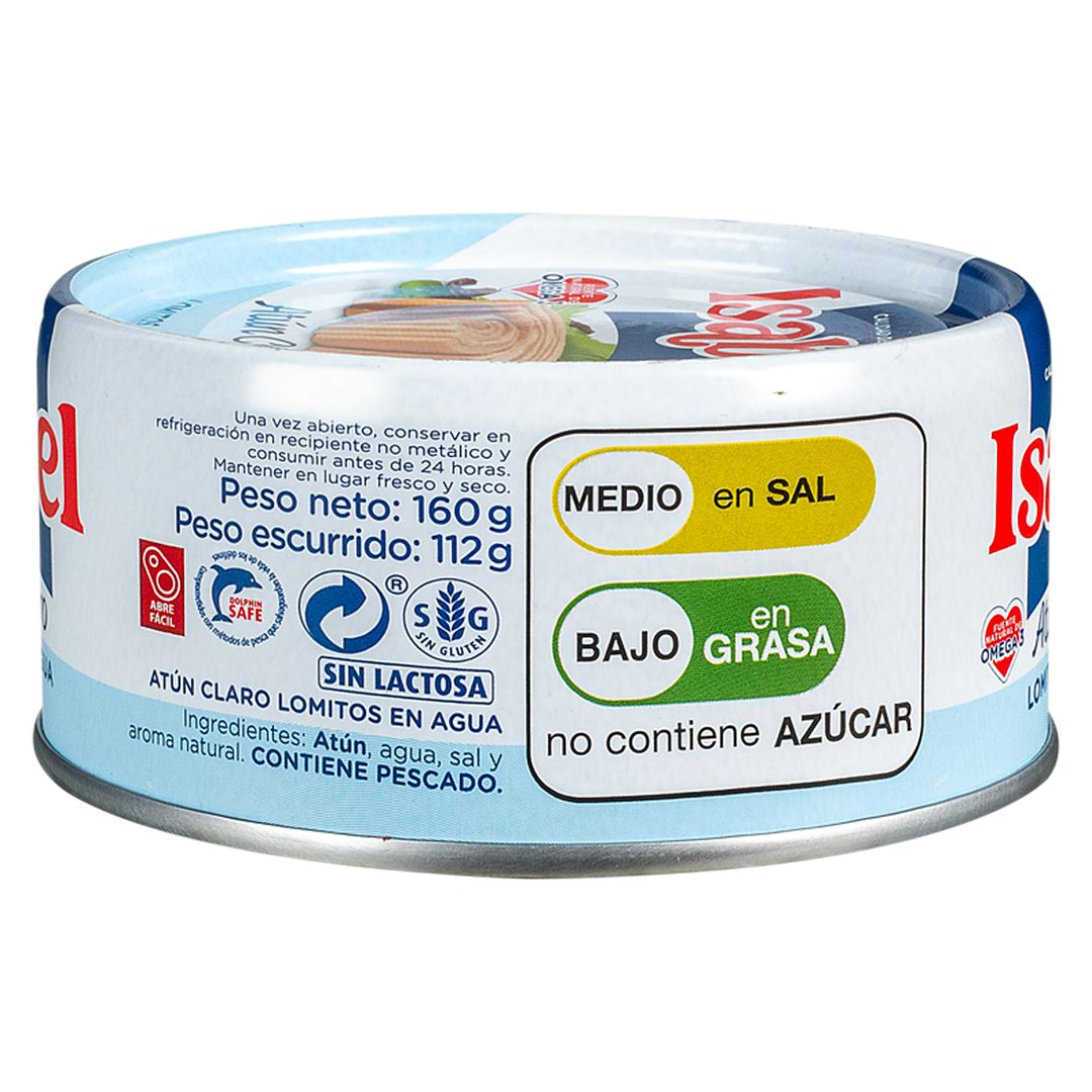 Atún Claro Isabel Lomitos en Agua 160g - 909308