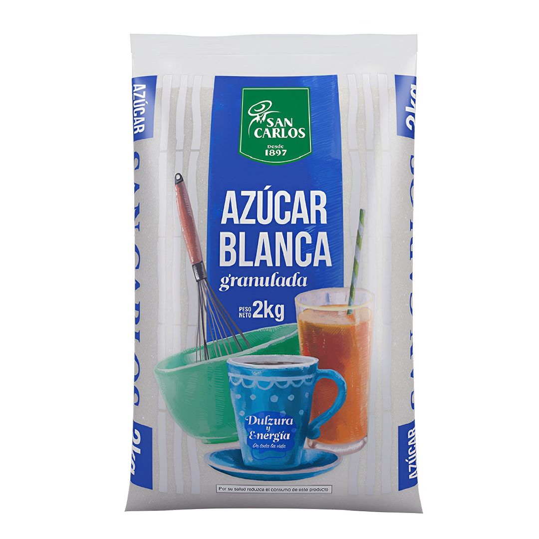 Azúcar Blanca Granulada San Carlos 2 kg - 910337