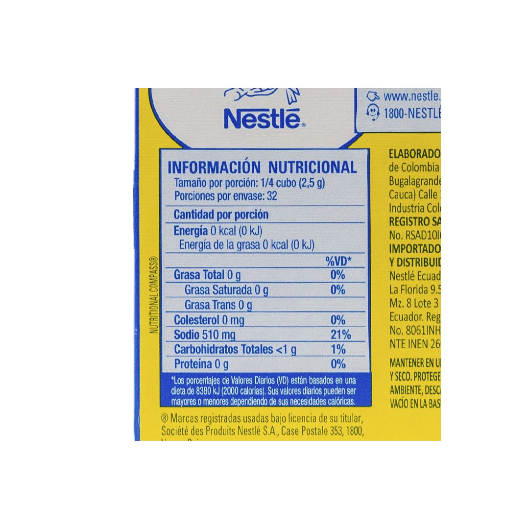 Caldo de Gallina Maggi en Cubo Maggi - 8 Unidades - 910466