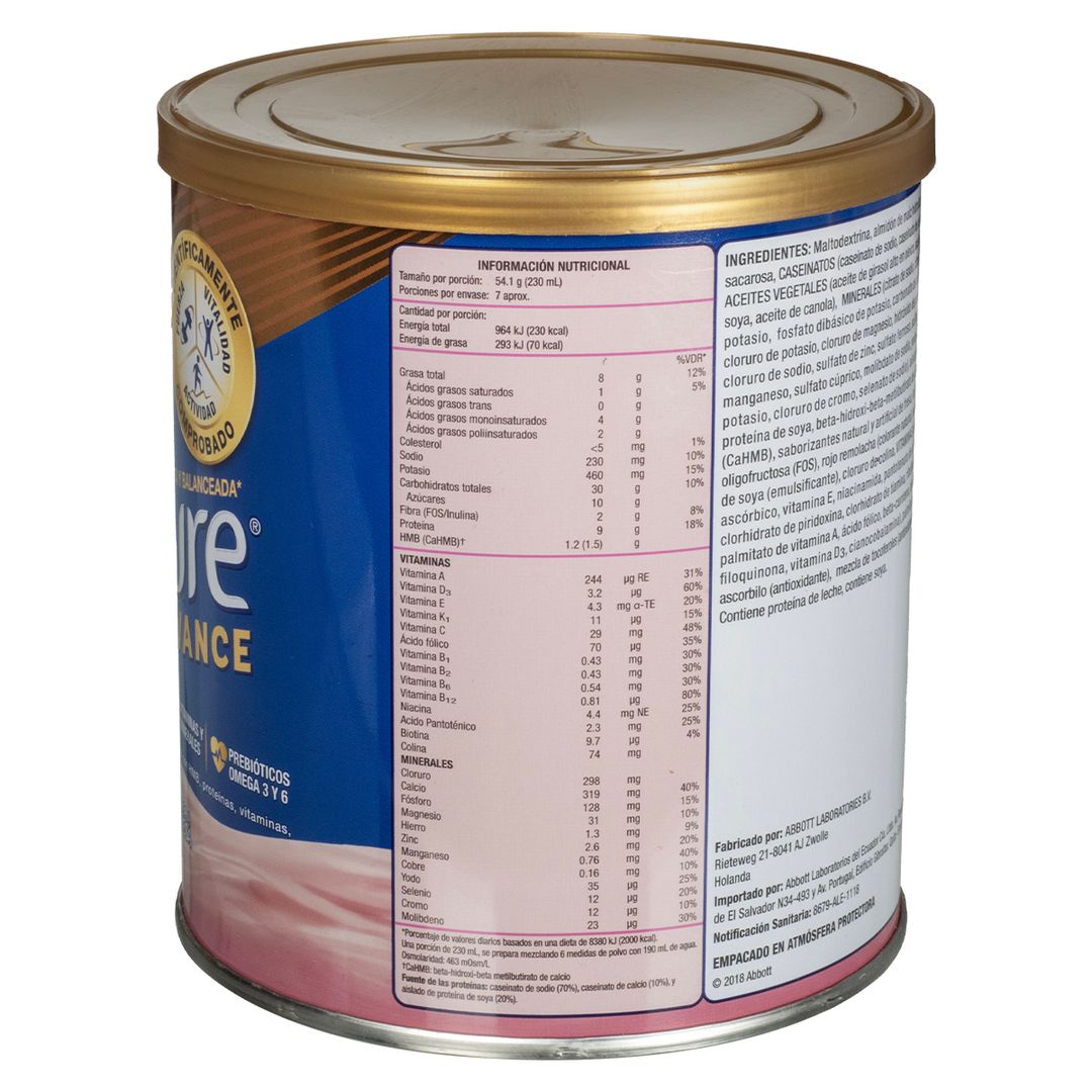 Suplemento Nutricional Ensure Advance Fresa 400g - 910749