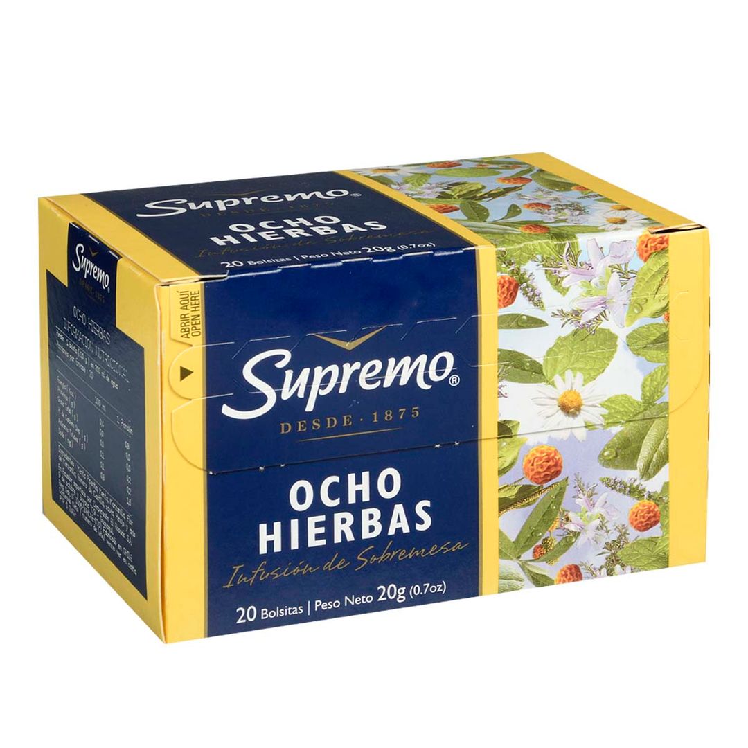 Pack 20 Uds Té Supremo Ocho Hierbas 20g - 911024