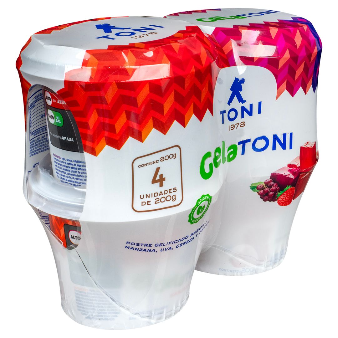Pack 4 Uds Gelatoni Sabores Surtidos 200g - 911411
