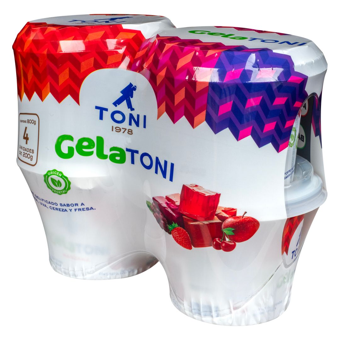 Pack 4 Uds Gelatoni Sabores Surtidos 200g - 911411