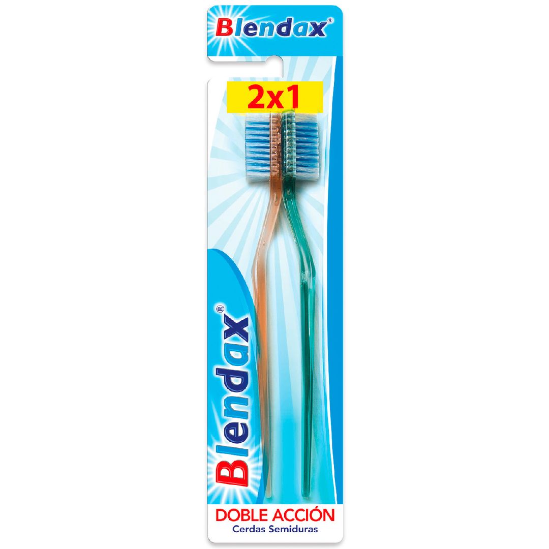 Pack 2 Uds Cepillo Dental Blendax Doble Acción - 911690