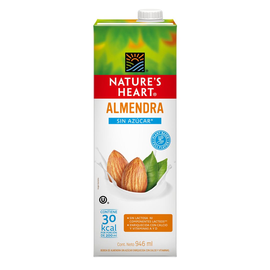 Bebida De Almendra Natures Heart Sin Azúcar Cartón 946ml 912895