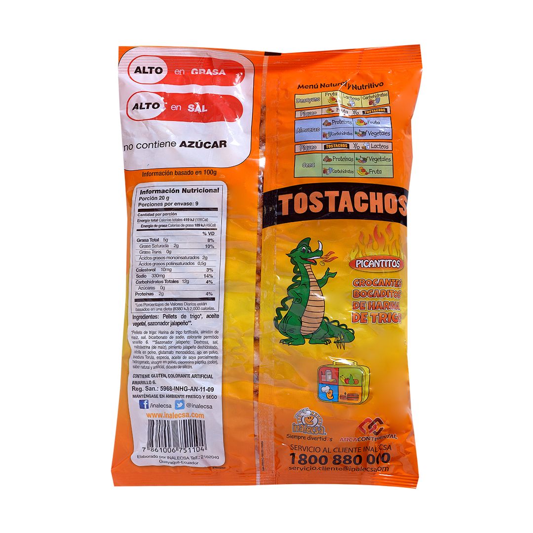 Tostachos Inalecsa Picantes 180g - 913724