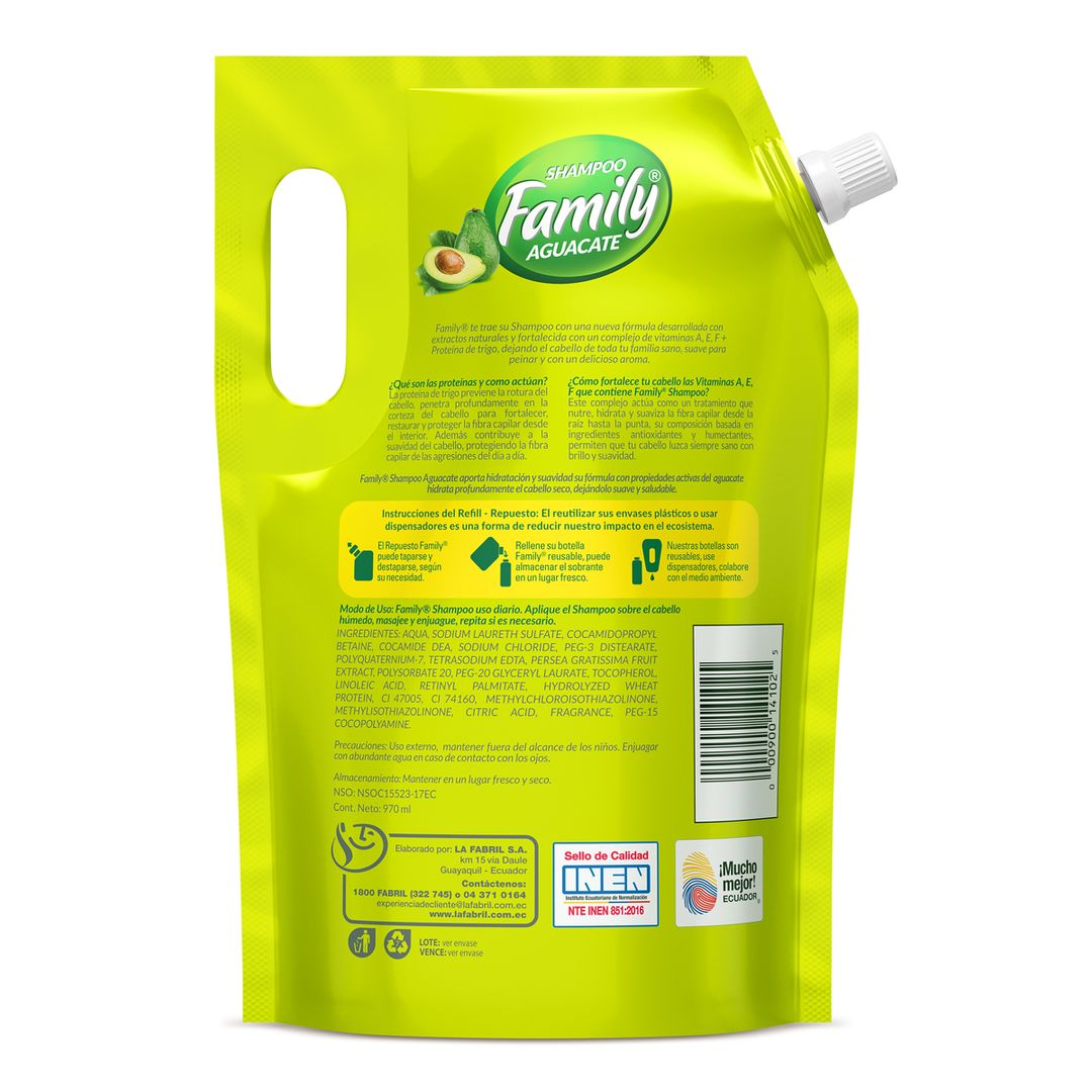 Shampoo Family Aguacate 970ml - 913941