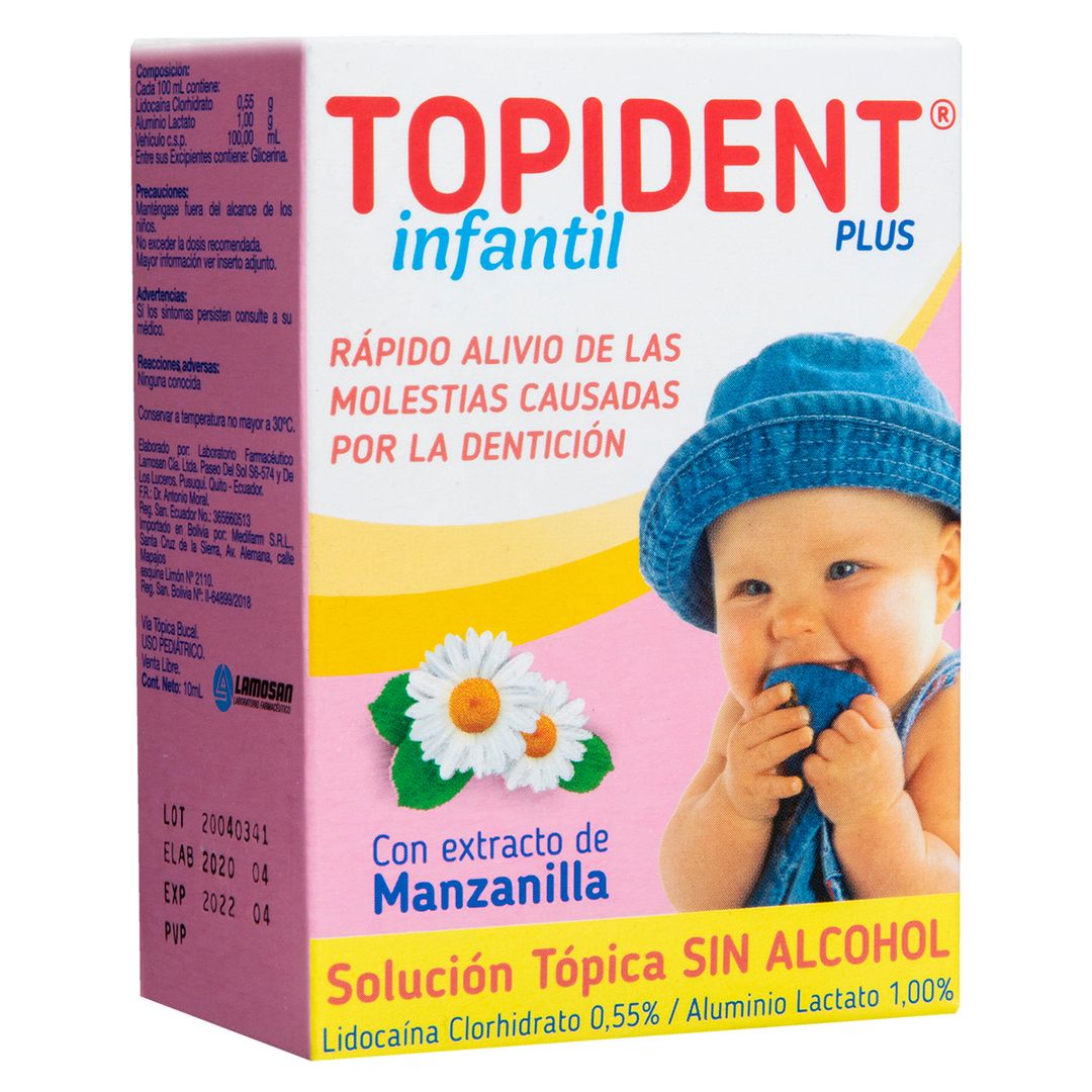 Solución Bucal Infantil Topident Plus 10ml - 914019