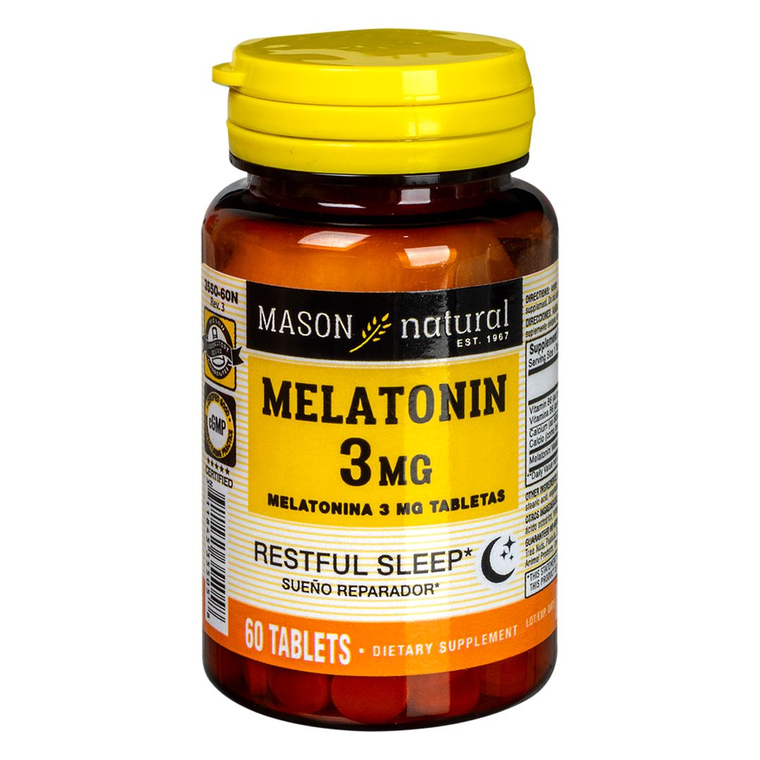 Melatonina 3 MG Mason Natural - 60 Tabletas - 914099