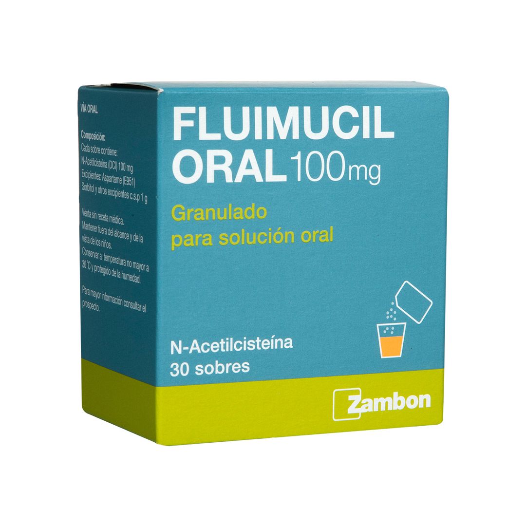 Fluimucil 100mg - 30 Unidades - 914120