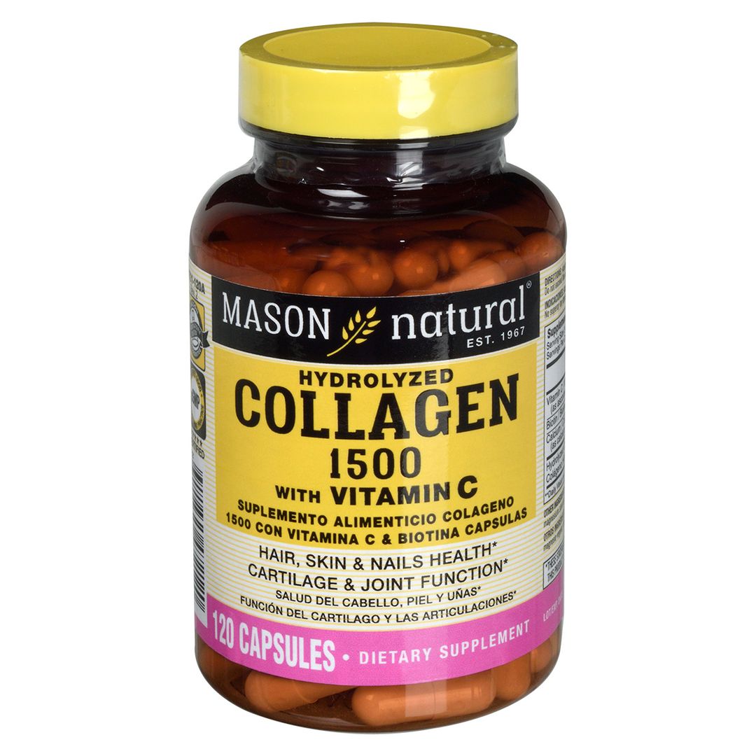 Collagen 1500 With Vitamina C Mason Natural - 120 Cápsulas - 914518