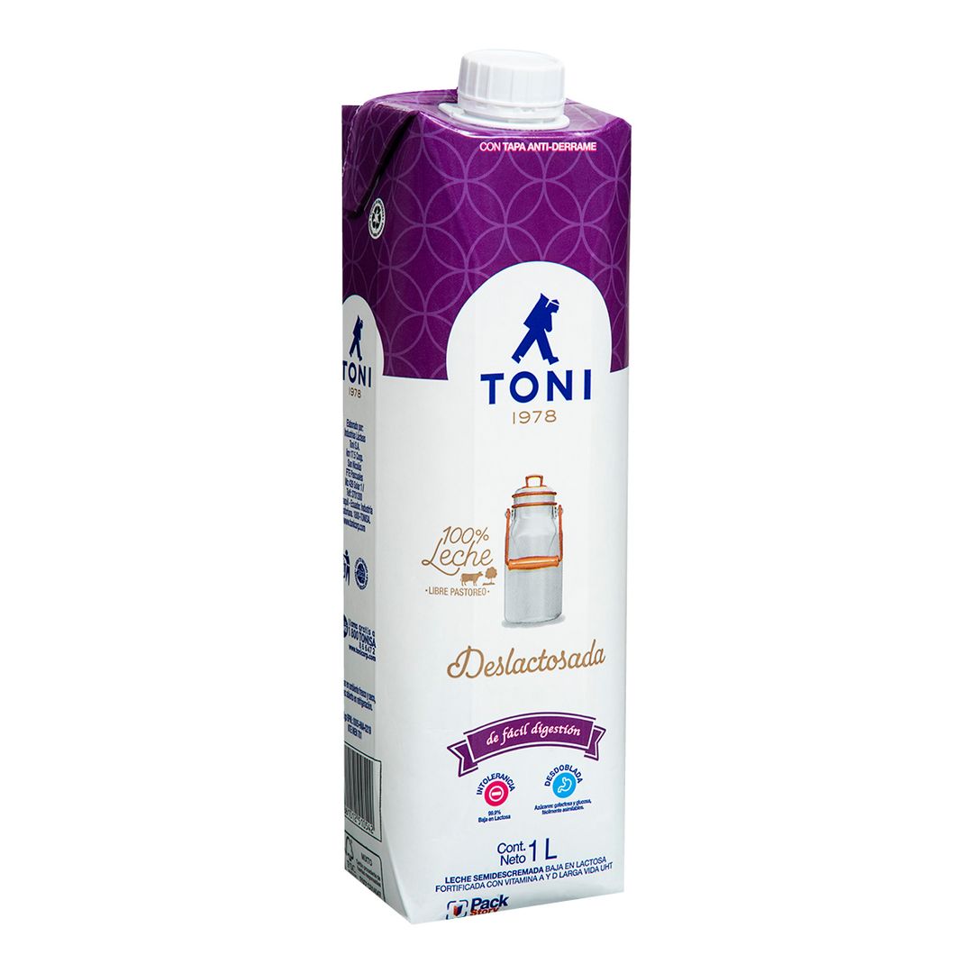 Leche Toni Deslactosada Cartón 1L - 914784